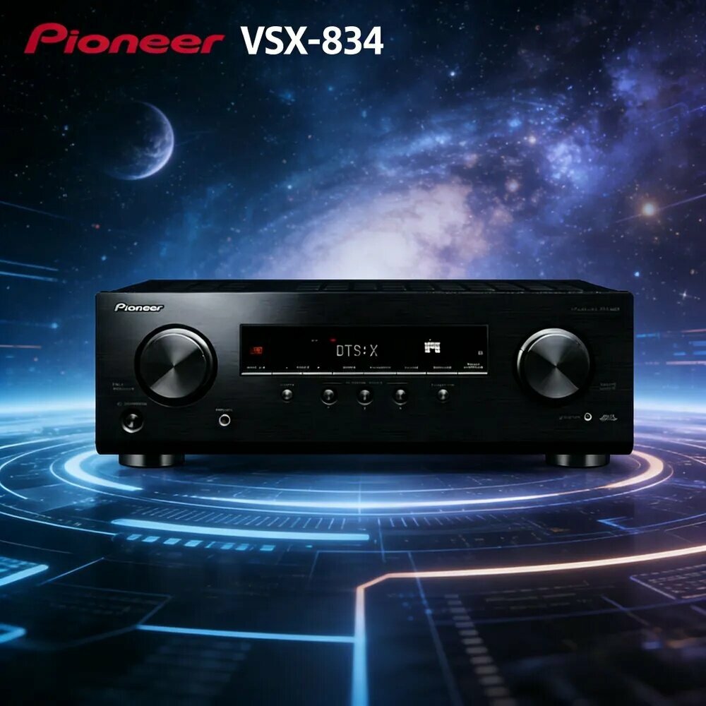 VSX-834 7.2-канальный AV-ресивер, 4K, Dolby Atmos, DTS: X, Bluetooth, HDR, Black Russian