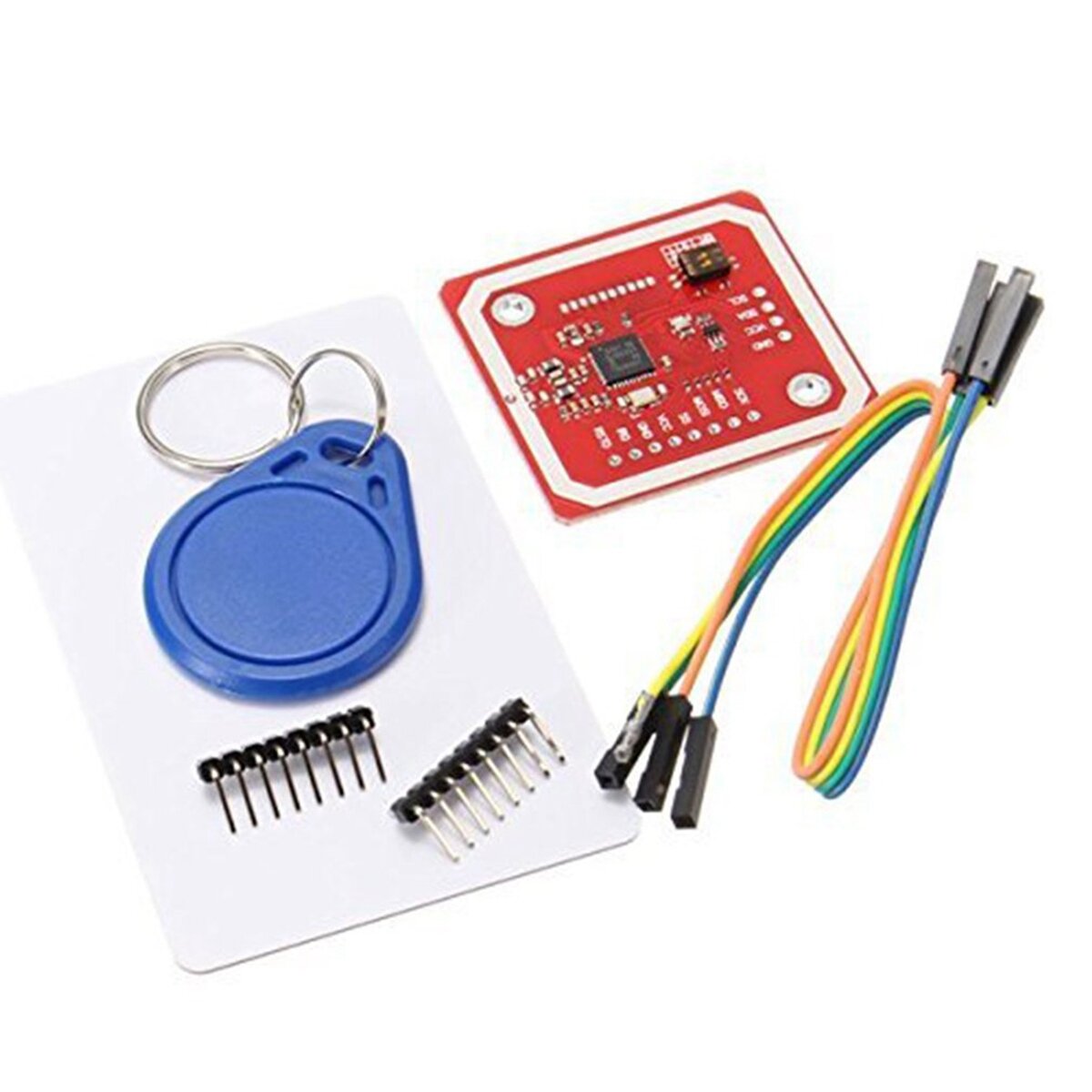Модуль PN532 NFC NXP RFID V3 считыватель I2C SPI HSU с ключом картой S50 White работа смартфонами