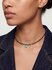 Колье LU Jewel, длина 38.5 см, серебряный, голубой