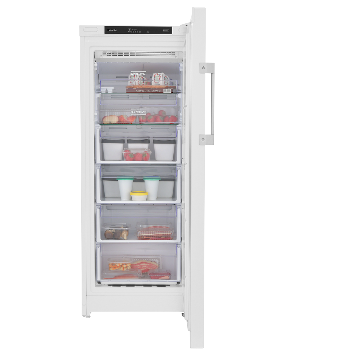 Морозильная камера Hotpoint HFZ 5151W, No Frost, общий объем 204 л