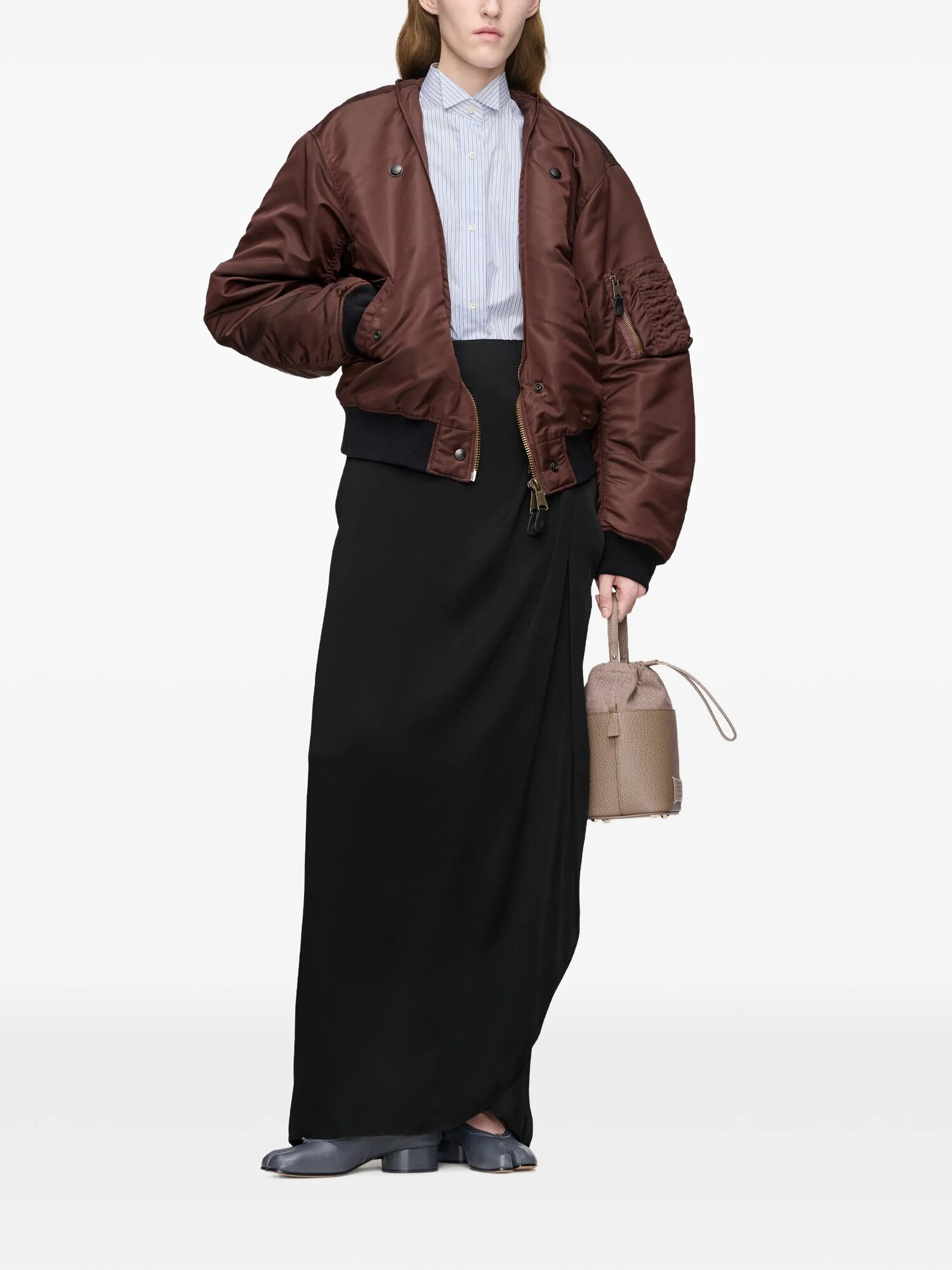 Юбка Maison Margiela Draped maxi skirt, размер 44 — фото 1
