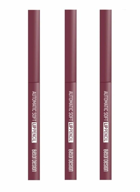 BelorDesign Карандаш для губ Automatic soft lippencil, тон 201, 3 шт