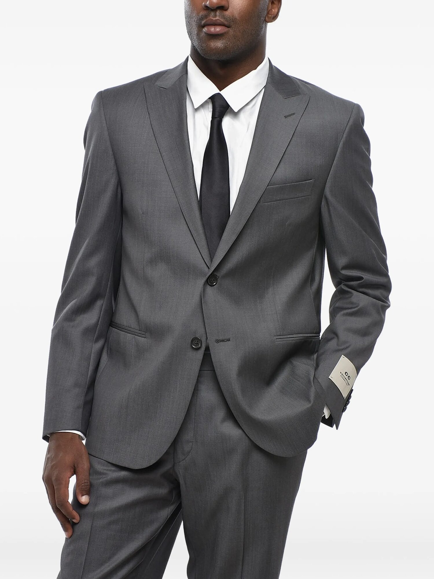 Комбинезон Corneliani Peak-lapel virgin-wool suit, размер 52, серый — фото 1