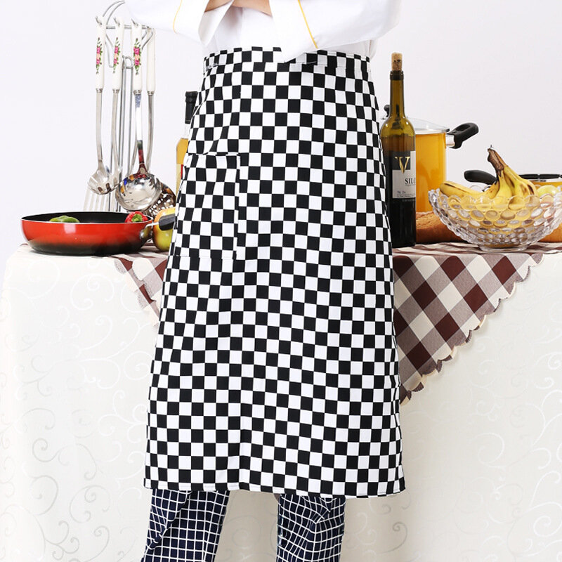 Фартук Uniform Clothing, современный минимализм, черно-белая сетка