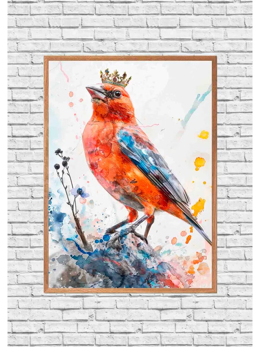 Птица-клест, королева Англии 1, Плакат 30x42см