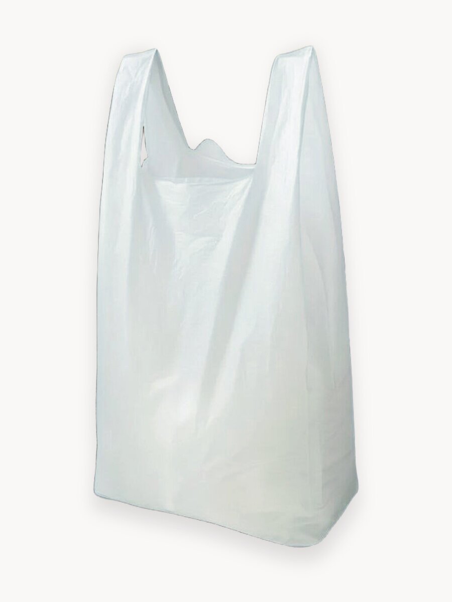 Пакет типа "Майка" размер 420х700 мм , плотность 18мкм, белая,100шт