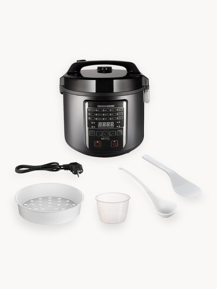 Мультиварка редмонд RMC-M52, антипригарное покрытие, чаша 5 литров, 17 программ