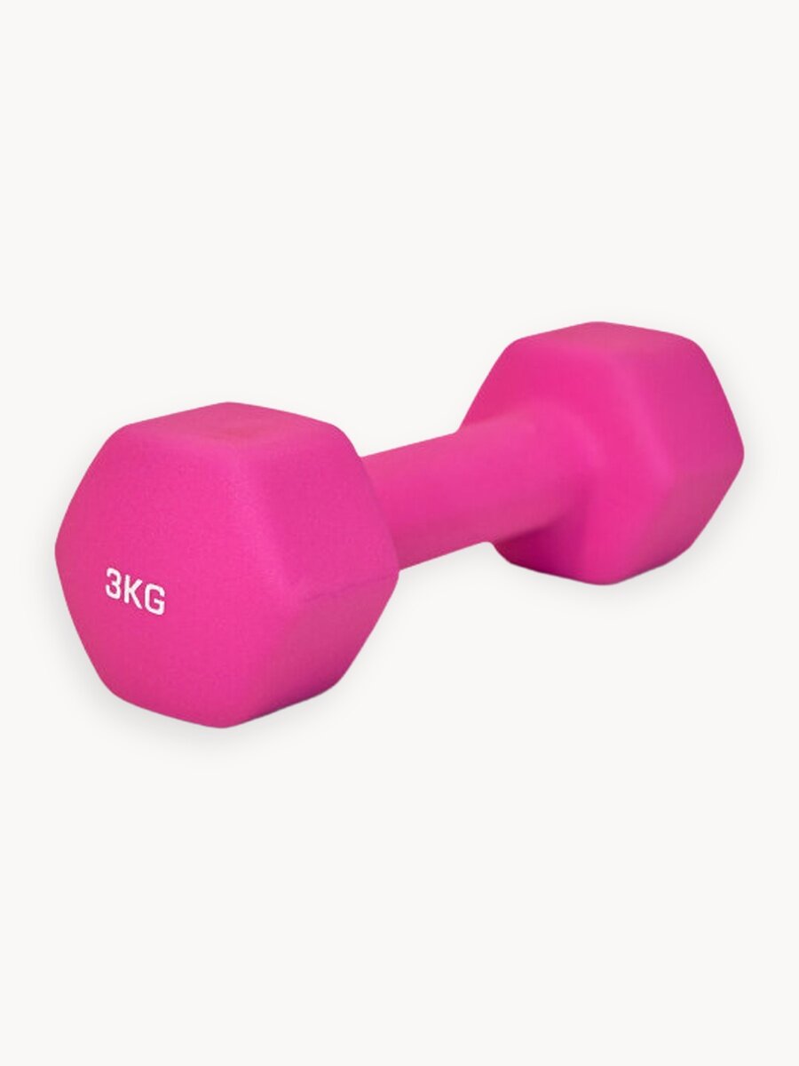 Гантель Unix Fit неопреновая 3 кг Pink