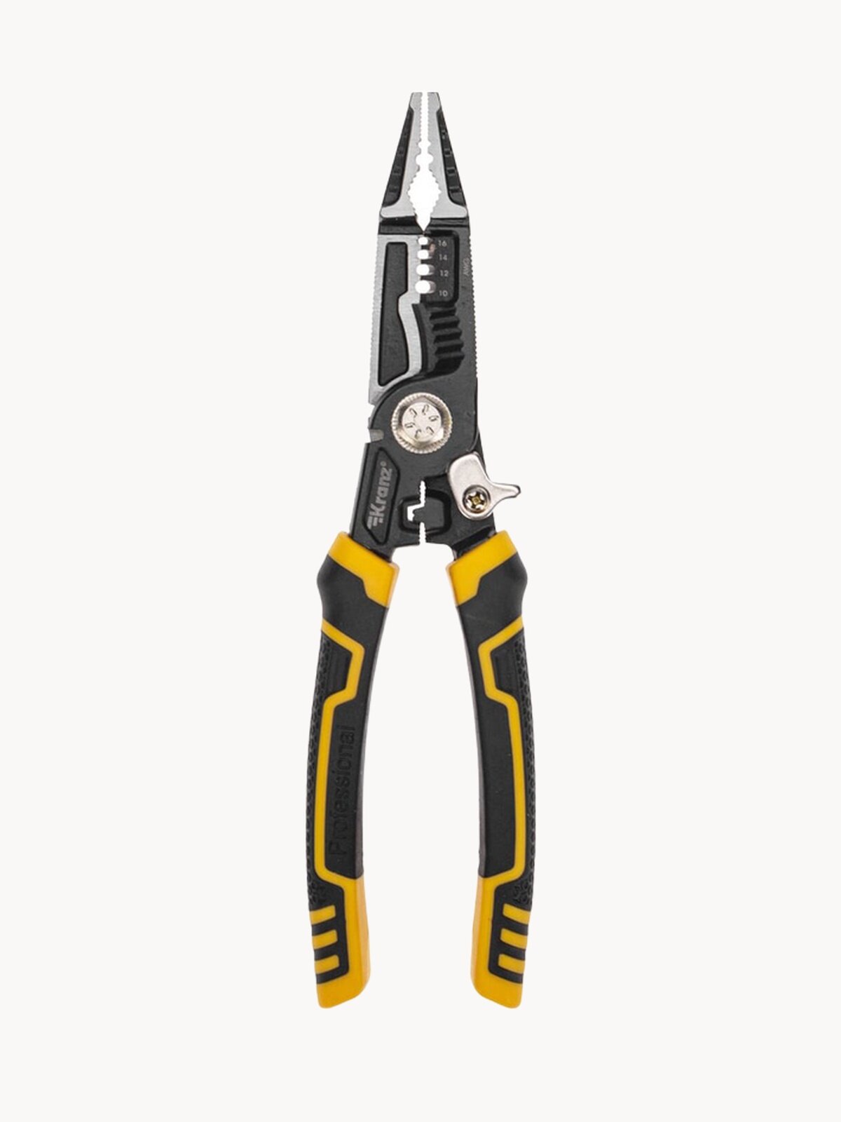 Плоскогубцы KRANZ профессиональные многофункциональные 200мм KR-12-4655-5, 1,27 мм