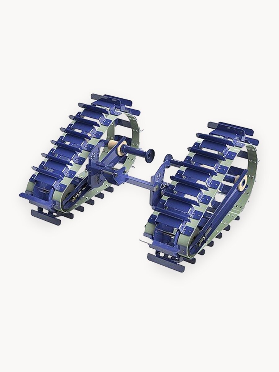 Приставка гусеничная для мотоблоков Нева МБ-2, Нева МБ-23, Ока с шинами 4.00-10 ёлочка