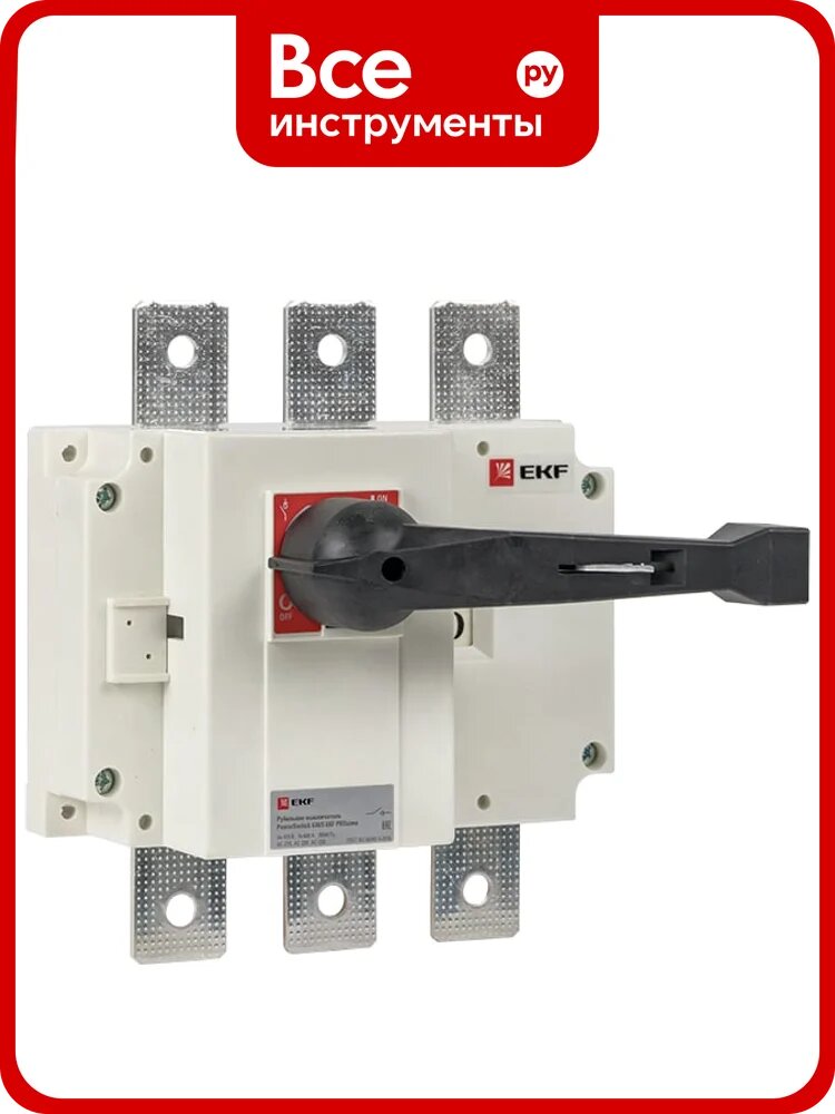 Рубильник-выключатель EKF 630A 3P с рукояткой PowerSwitch PROxima psds-630-3