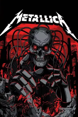 Алмазная мозаика "Рок группа Metallica " 40х50,