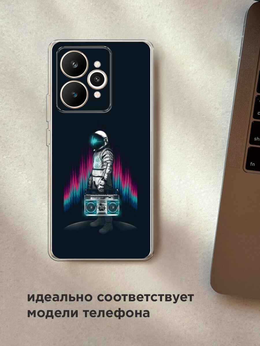 Чехол на Realme 15 / Реалми 15 с принтом "Космическая вечеринка" — фото 1
