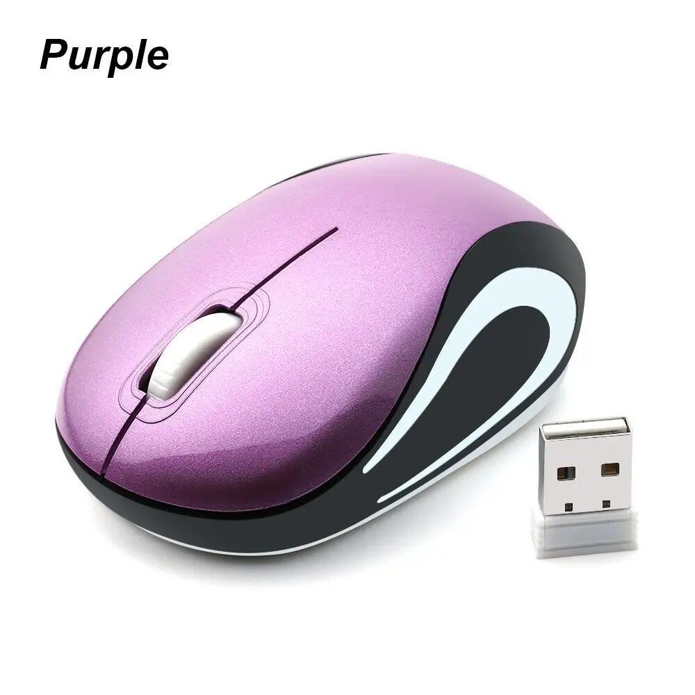 Беспроводная игровая мышь 2.4ГГц Фиолетовый, purple-
