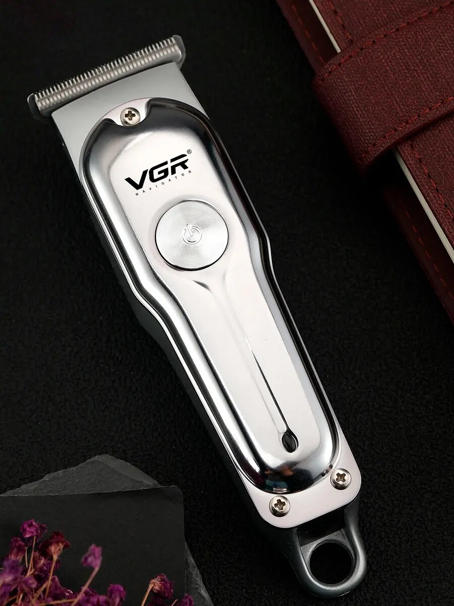 Машинка для стрижки волос мужская профессиональная с насадками VGR V-071