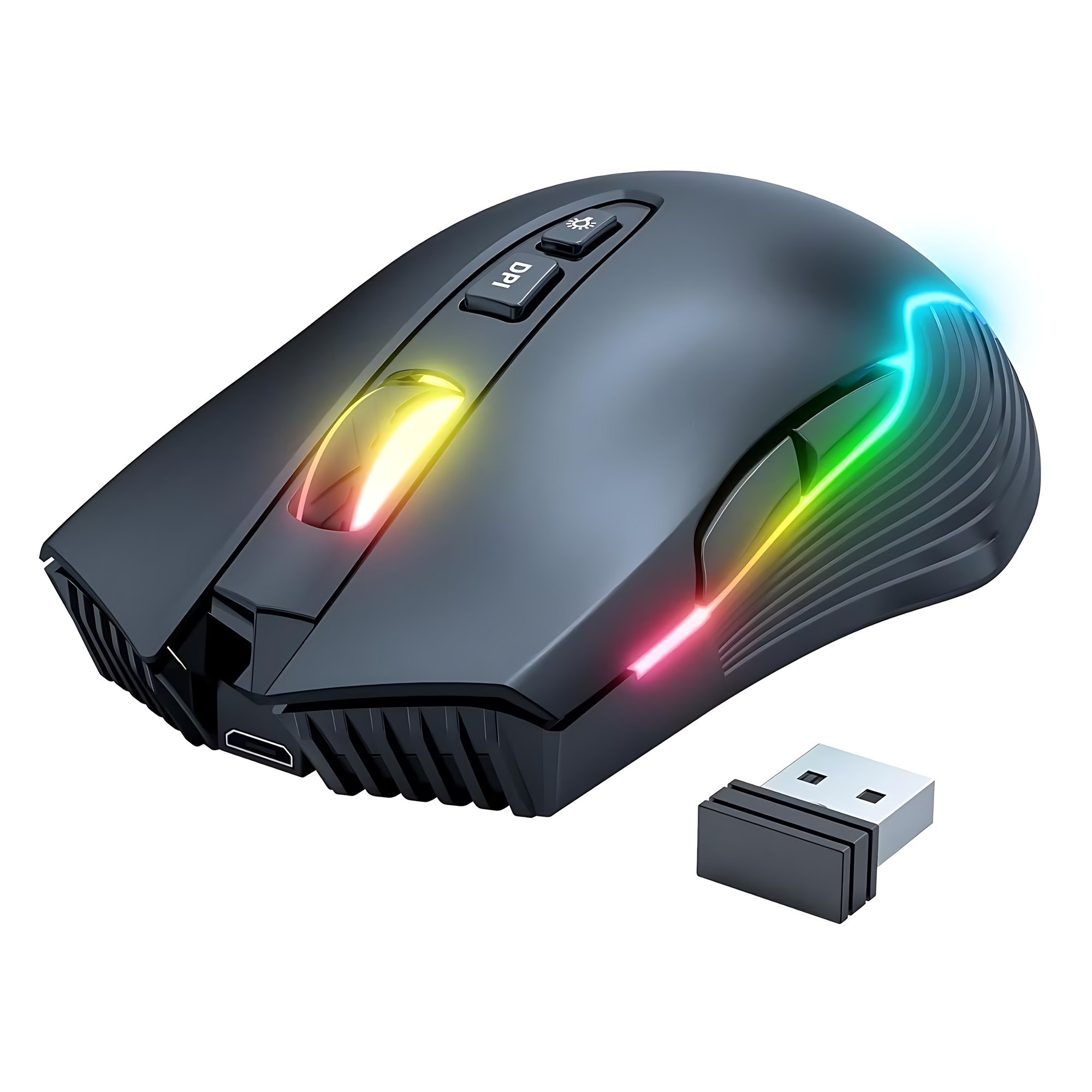 Беспроводная игровая мышь Onikuma CW905, 3600DPI, RGB-подстветка, черная