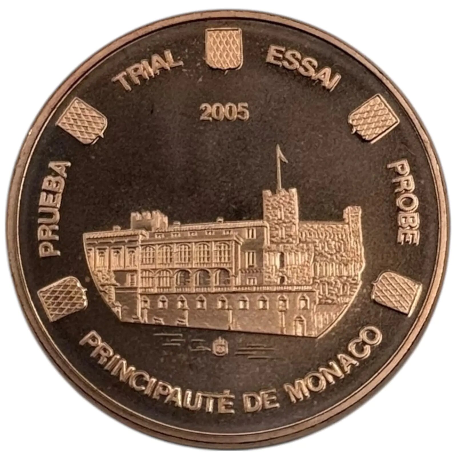 Монако 5 евроцентов 2005 г. (Флаг Евросоюза) Specimen (Проба)