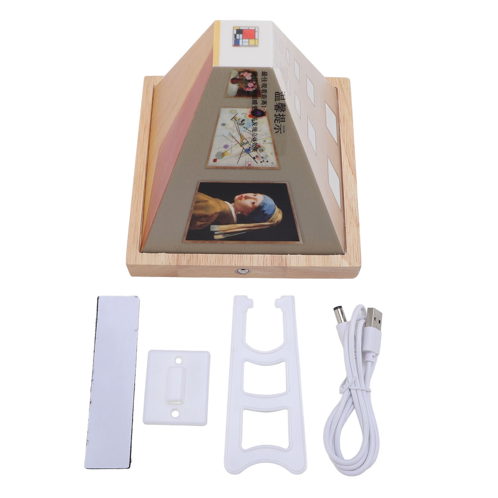 Naked Eye Eye 3D Vision Night Light Oak PC Классическая художественная живопись.