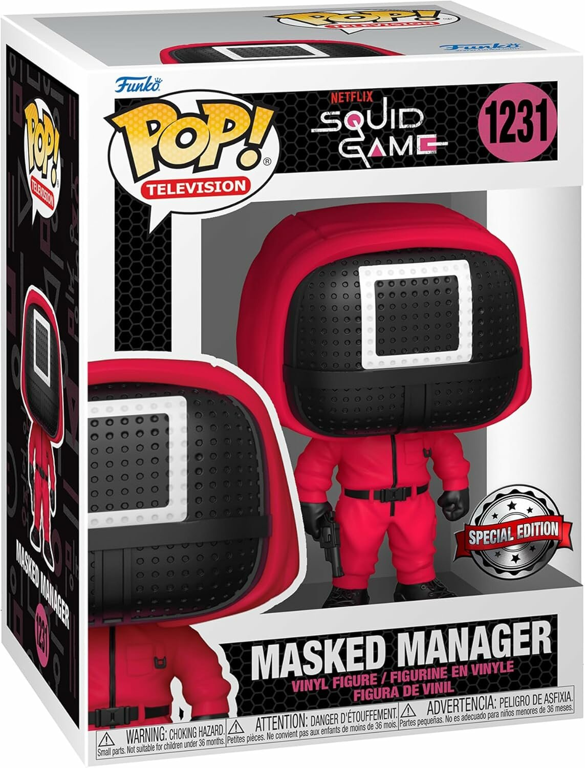 Фигурки Funko Pop TELEVISION - Коллекционная фигурка NETFLIX SQUID GAME Игра в кальмара Masked Manager - Фанко 1231