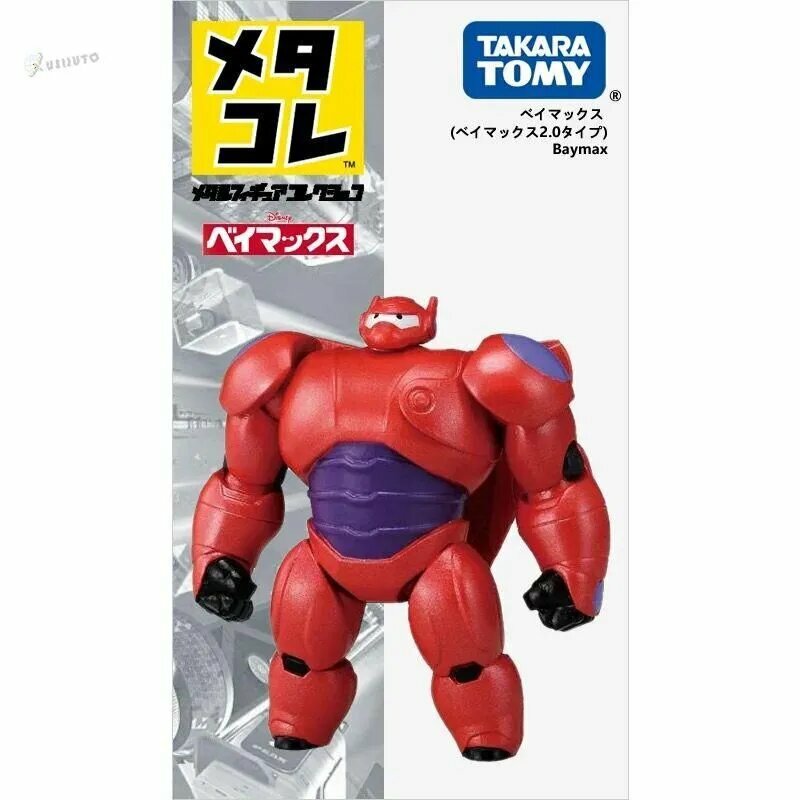 Takara Tomy Metal Figure Baymax Toy Set / Игрушка-модель аниме-персонажа с классической куклой-персонажем, подходящая для подарков-сюрпризов в возрасте от 3 лет и старше888