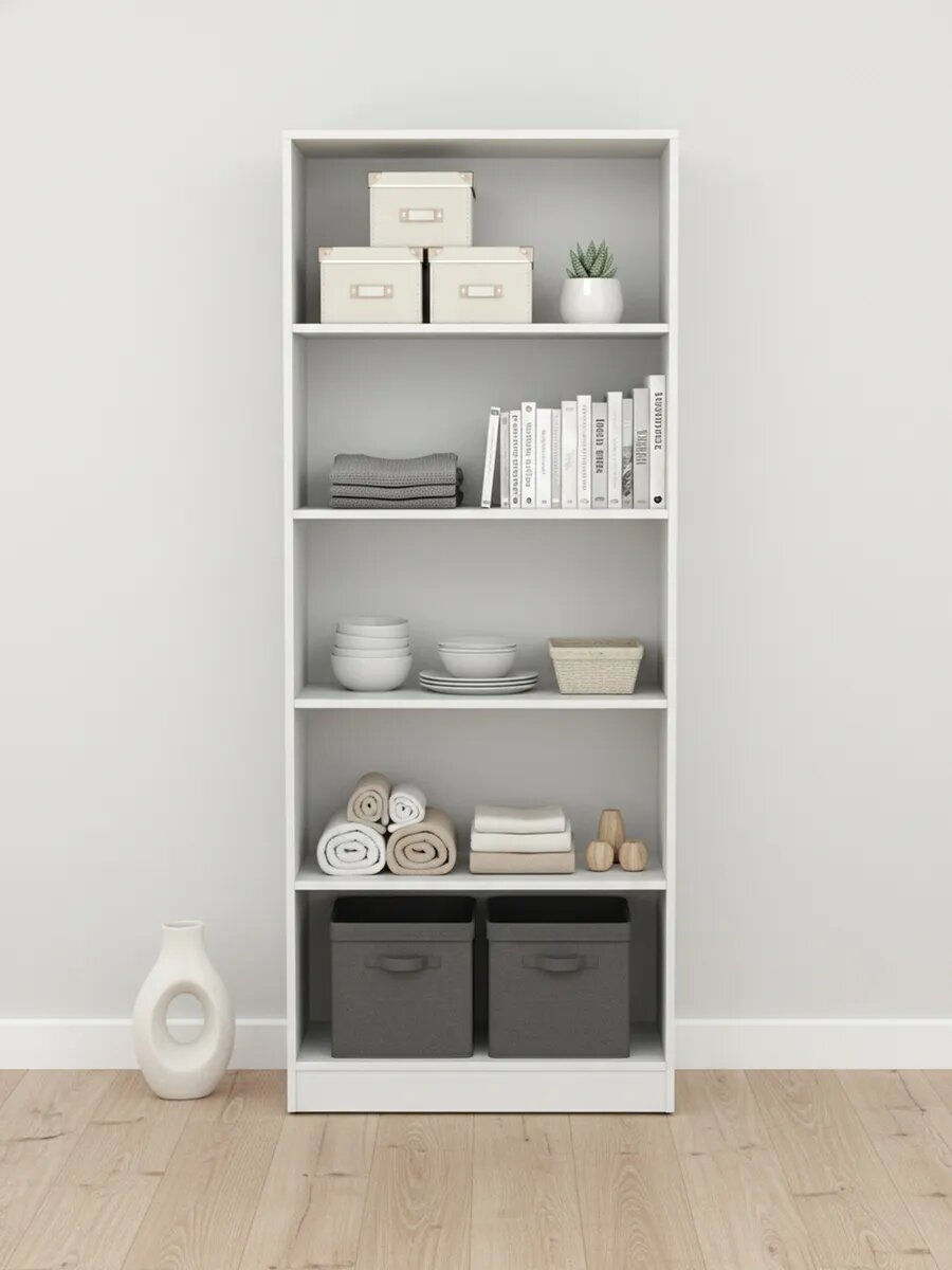 Шкаф FRESTER деревянный с полками распашной в прихожую спальню, от производителя