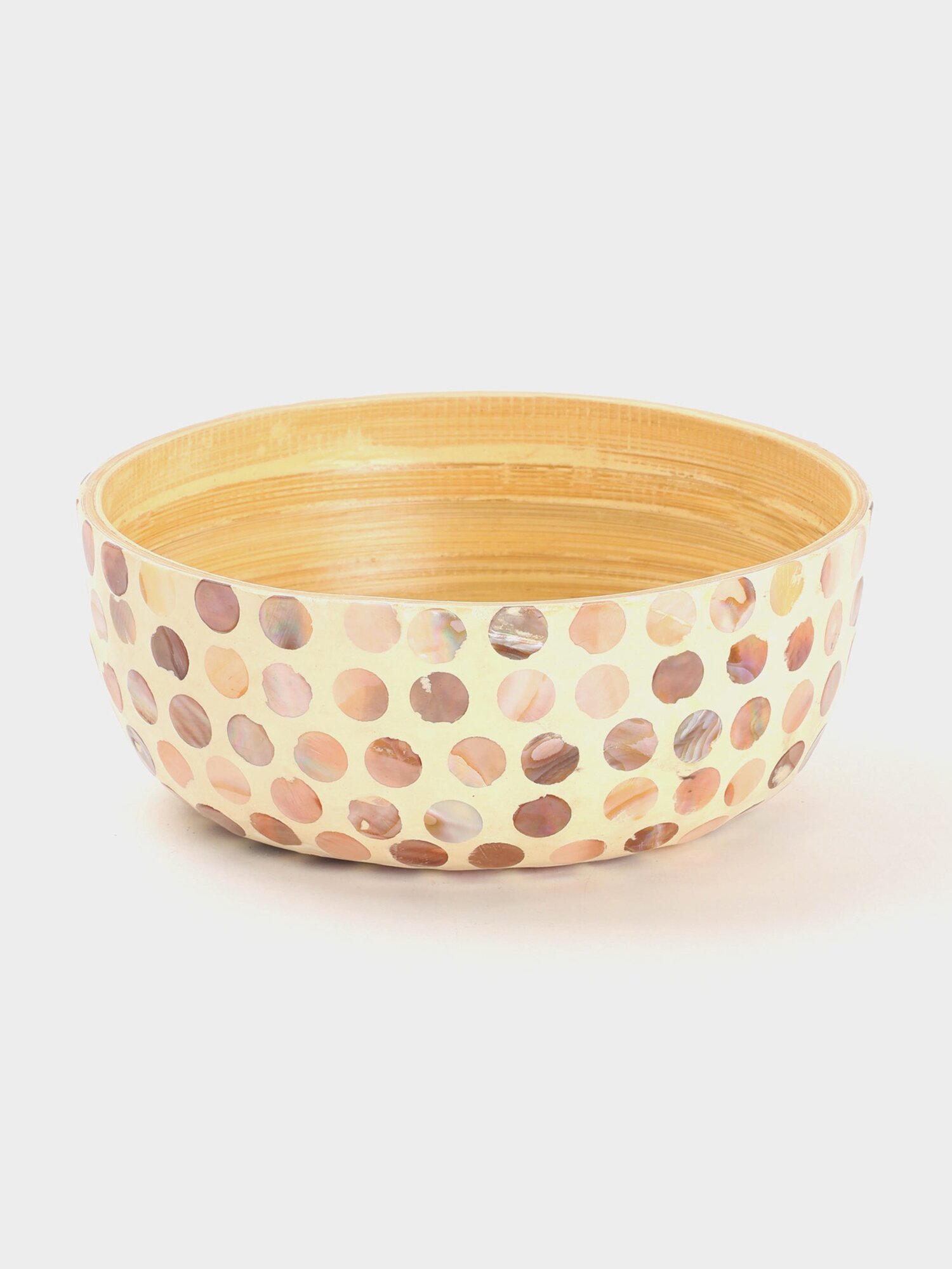 Миска для сервировки, размер 19.5×19.5×8 см, бамбук, ручная работа