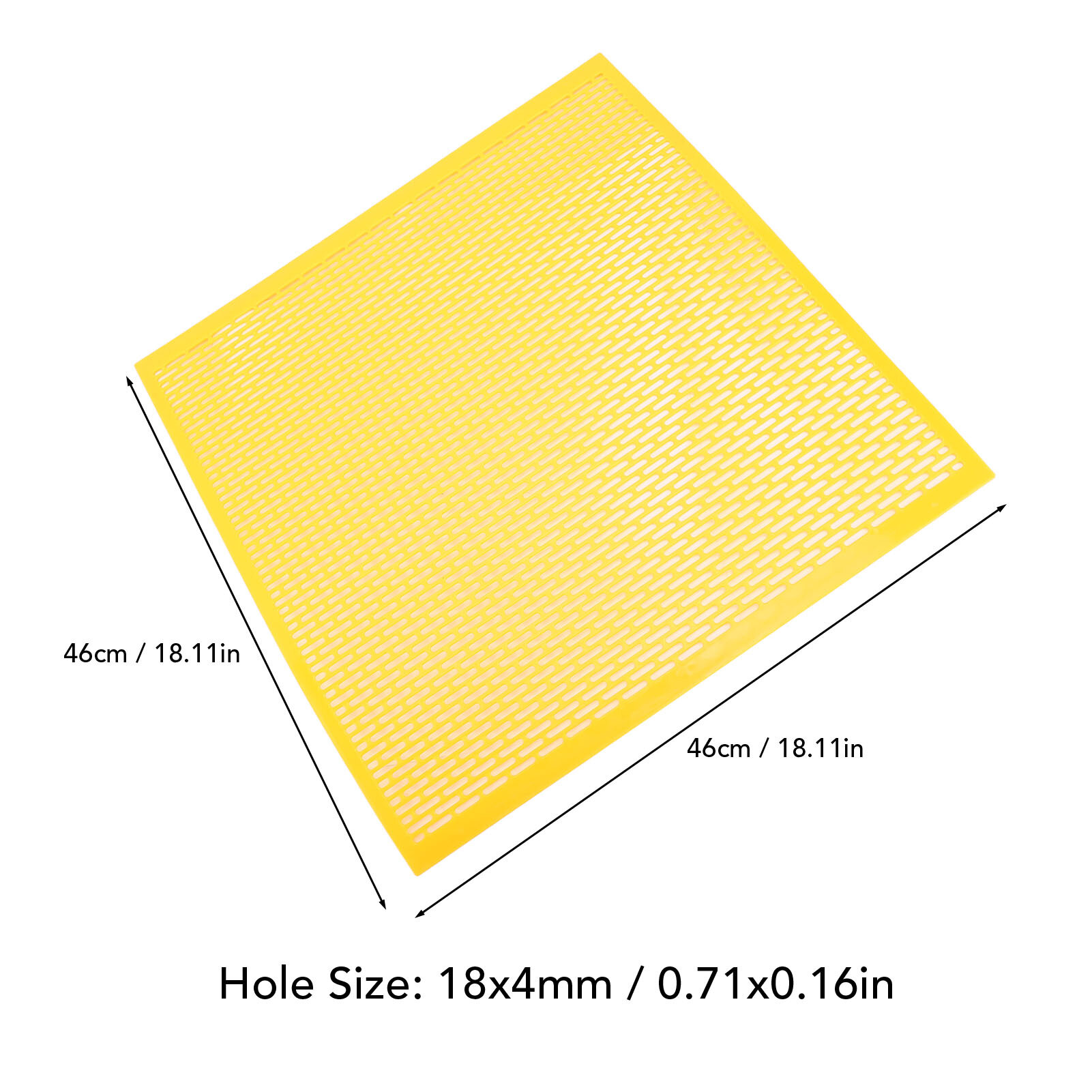 12шт пластиковый разделитель для пчеловодства, дышащий, 18,11x18,11 дюймов, многоцелевой, разделительная доска для пчеловодов, желтый