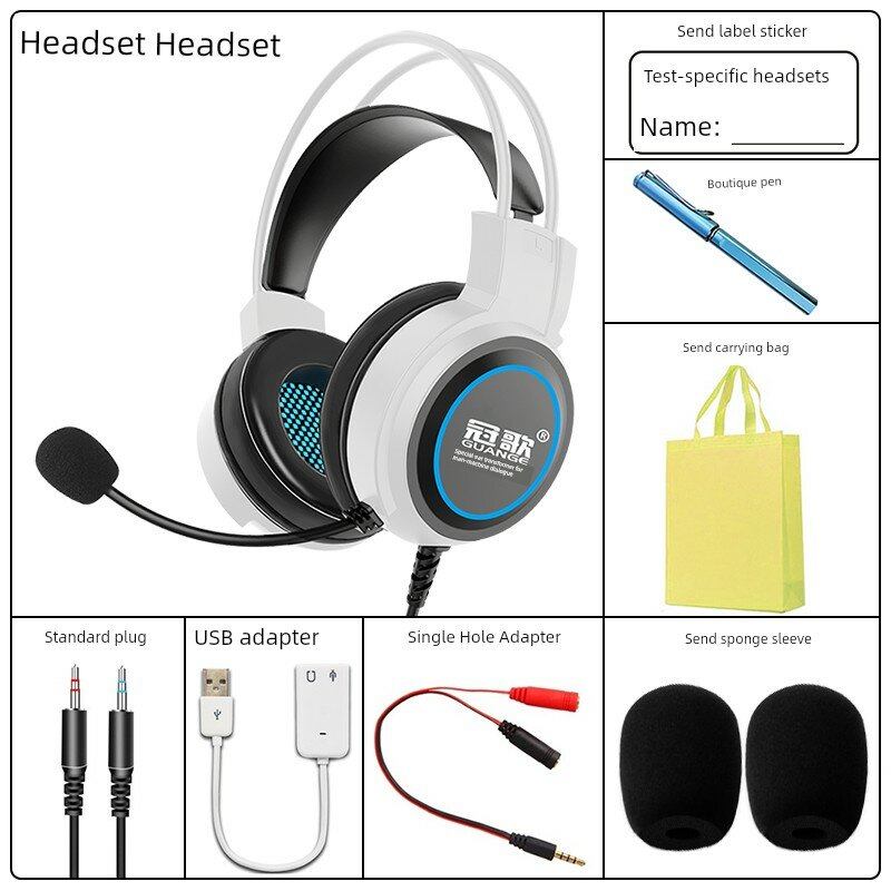 Наушники для прослушивания на английском языке с двойным разъемом 3,5 мм для записи, подготовки к экзаменам в средней