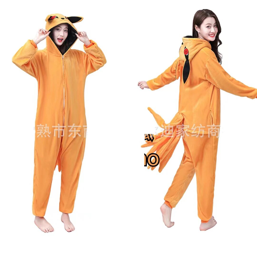 Косплей костюм Удзумаки Курама Кьюби Фланель М