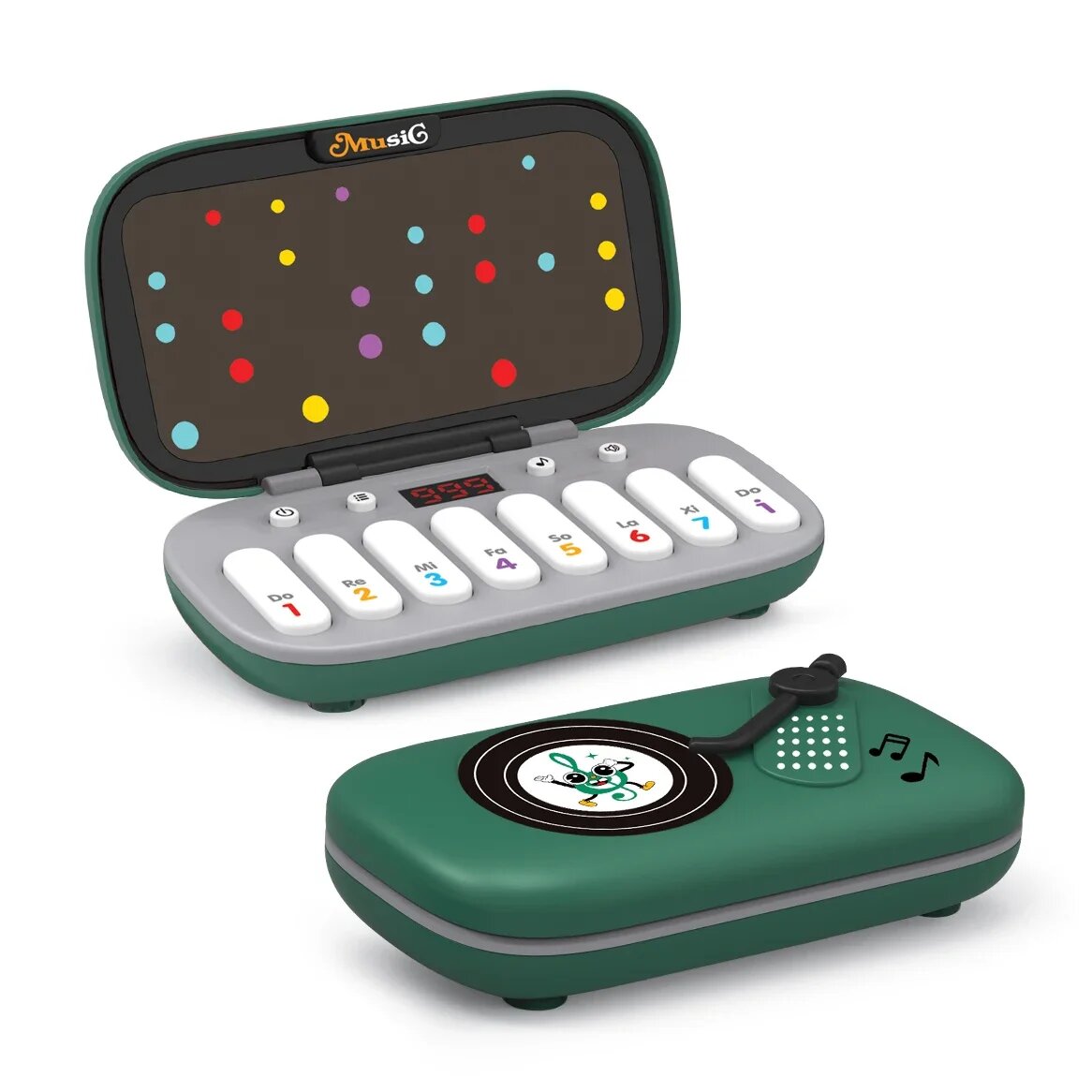 Музыкальная игрушка-пианино с подсветкой, 311A-gr
