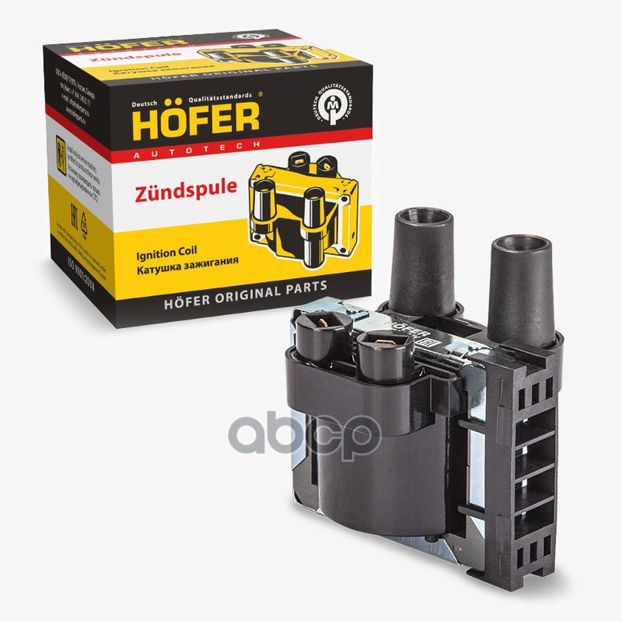 Катушка зажигания HOFER ГАЗ 406 двигатель HOFER арт. HF750314