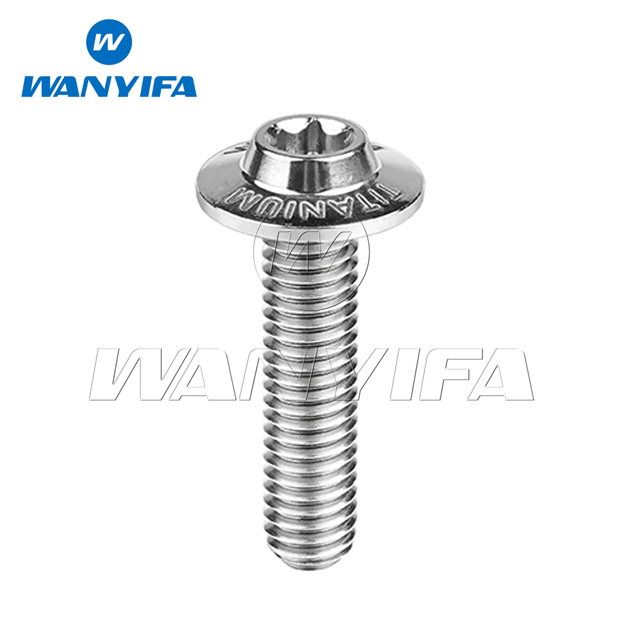 Болты Wanyifa титановые M5 M6X10/12/15/20/25/30/35 мм M6, Titanium, 25mm