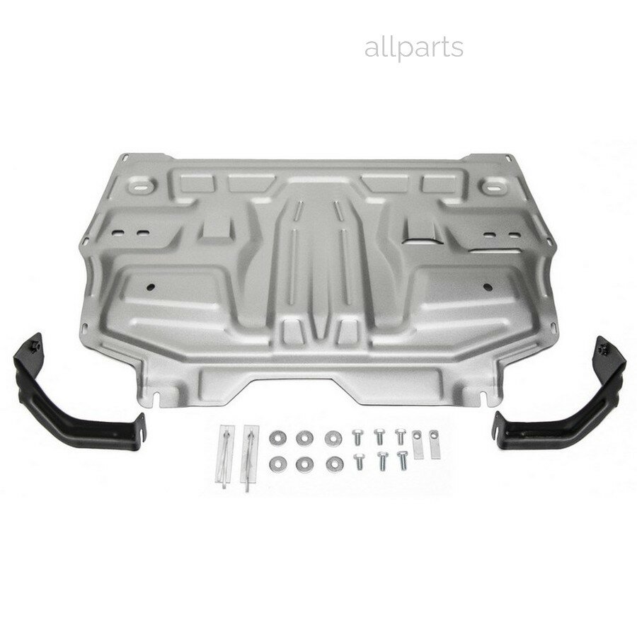 RIVAL 333.5842.1 Защита картера + КПП + крепления для VW Polo / VW Polo sedan / Skoda Fabia / Skoda Fabia RS / Skoda