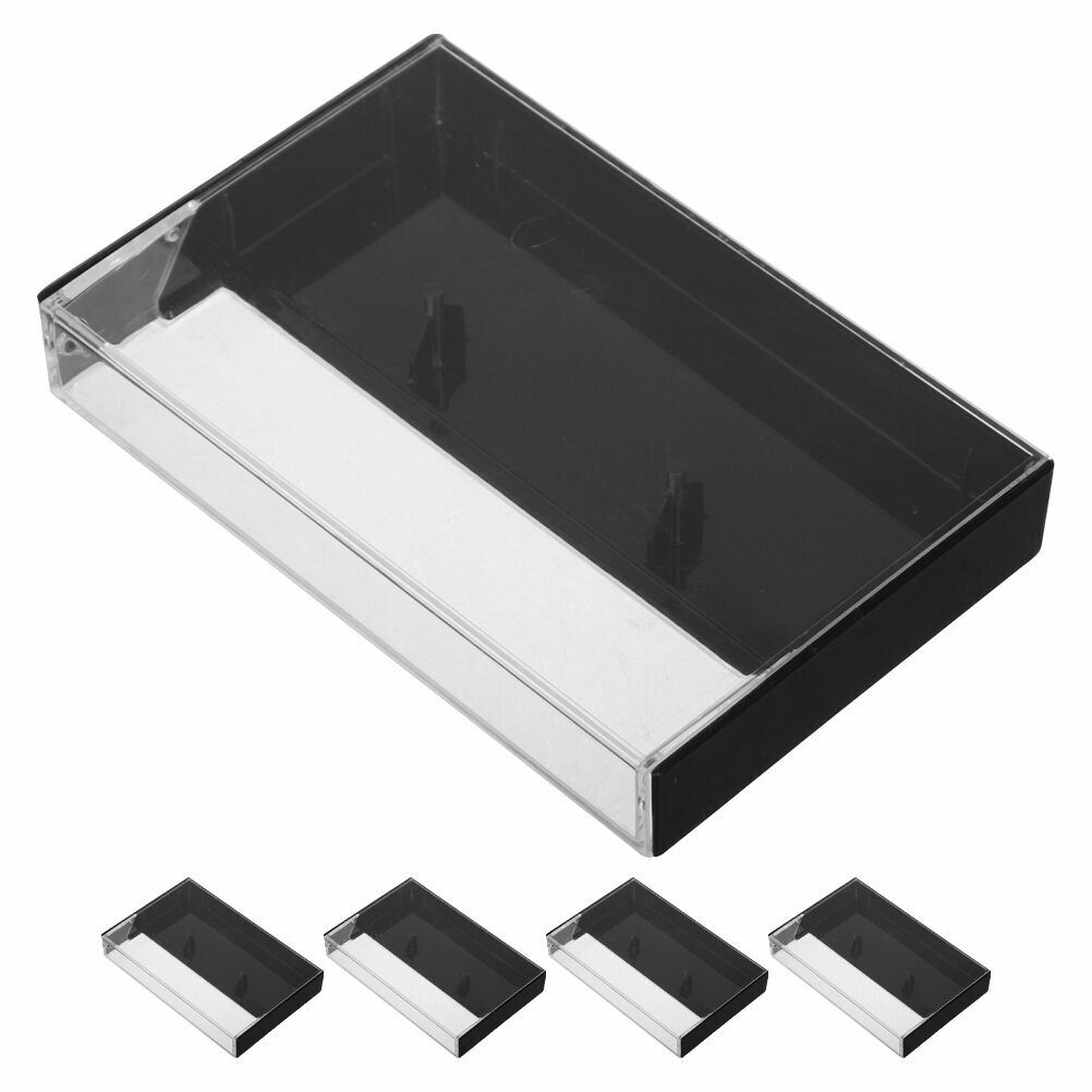 6 шт. Высокопрозрачный ящик для хранения кассет, пластиковый держатель для аудиокассет, прозрачные футляры для кассет с записью, защитный футляр для ленты
