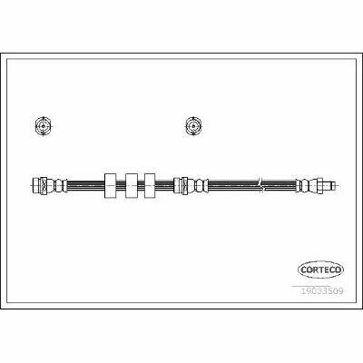Шланг тормозной CORTECO 19033509 передний 442 мм Mazda Tribute 00-08