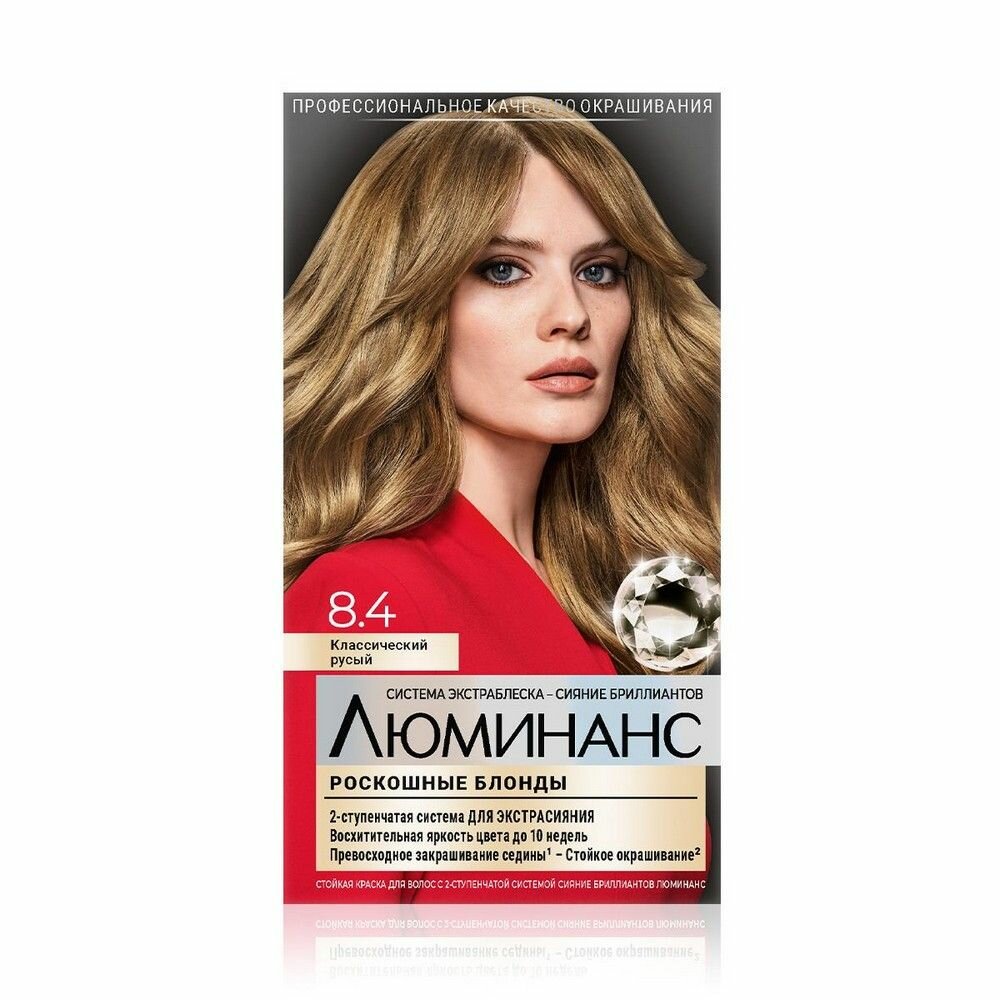 Стойкая краска для волос Люминанс 8.4 Классический русый