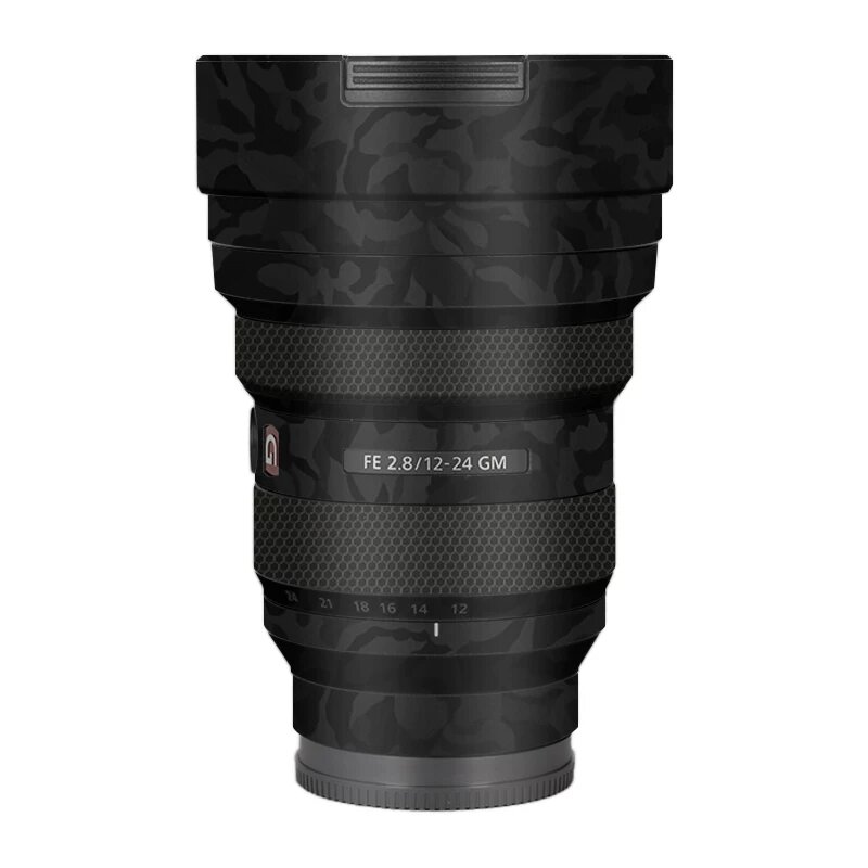 Крышка объектива Sony FE 12-24mm F2.8 GM с черным камуфляжем тени - полная защита