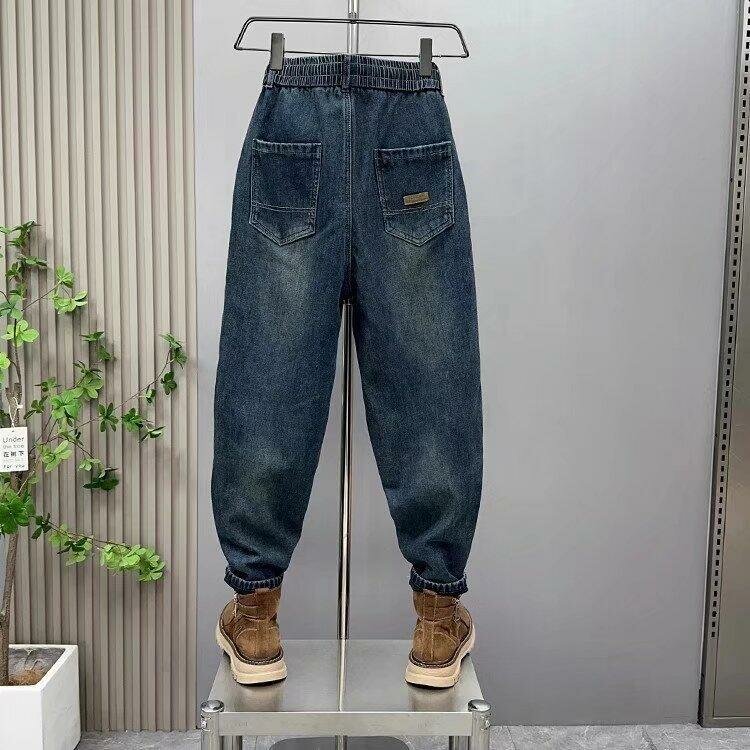 MON Мужские Джинсы Весна Глубокая Стирка Новые Премиум Стрейт Деним, Размер_S