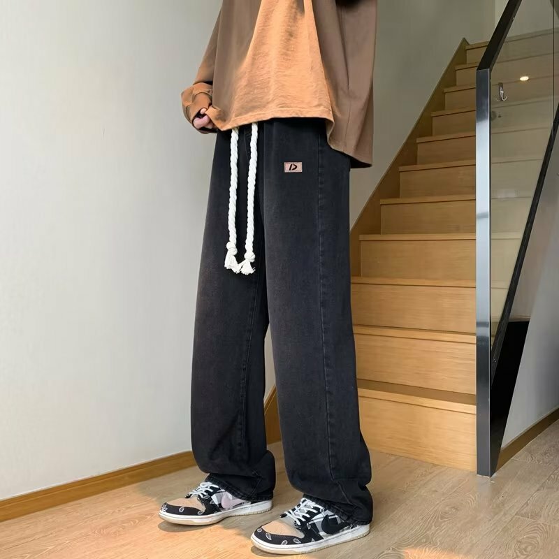 RONG CH Джинсы Мужские Осенние Американские Хип-Хоп Винтажные Большие Размеры Папа Деним, Размер_M