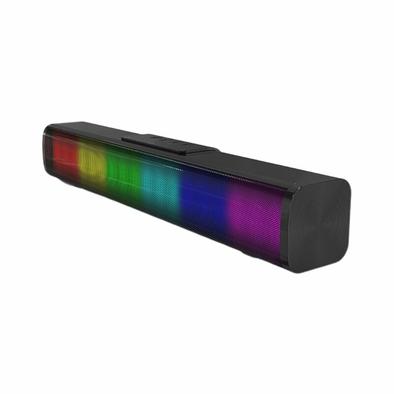Красочный Беспроводной Динамик Сабвуфера RGB Light Беспроводной Динамик Мобильного Телефона для Автомобильного Усилителя Сабвуфера Car Audio