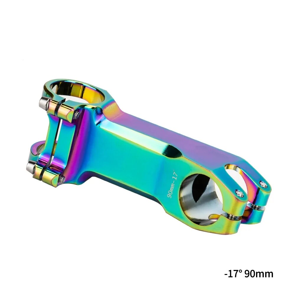 ZTTO Вынос руля MTB 17/25 градусов 60/70/80/90/100 мм радужный -17degree 90mm RB