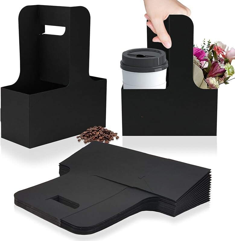 15 штук подставок для стаканов из крафт-картона