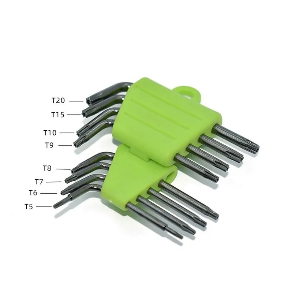 8ШТ Набор Шестигранных ключей Torx L-Образная Отвертка с Шестигранным Ключом для T5, T7, T8, T9, T10, T15, T20