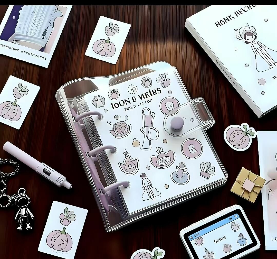 Мини биндер для карт kpop, альбом для коллекционных карточек Stray kids Стрей кидс, New jeans, BlackPink, (G)i-dle, размер 10.5х9 см