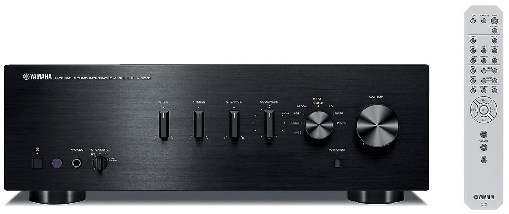 Интегральный усилитель Yamaha A-S301, черный