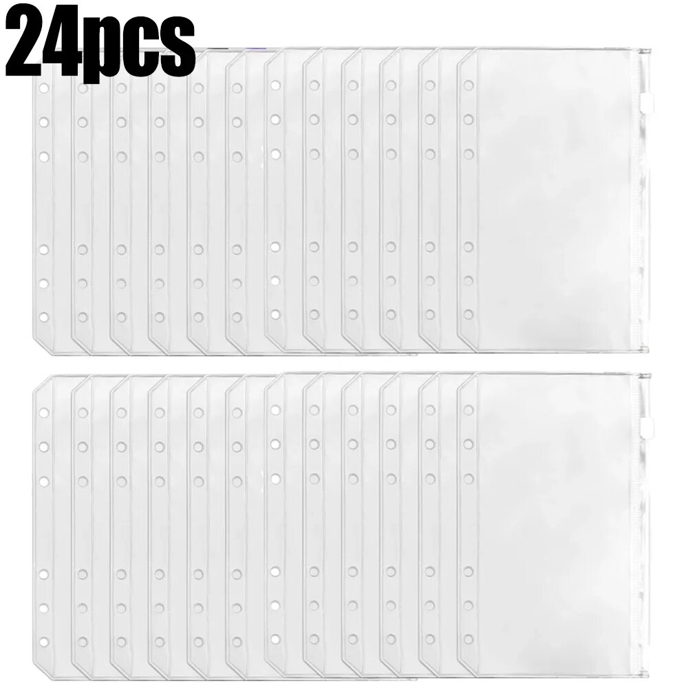 Прозрачные карманы для переплета A6 24Pcs Clear
