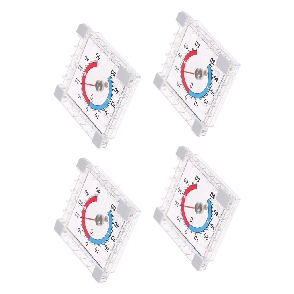 Комплект из 4 Высокоточных Наружных оконных термометров, Простой Датчик Температуры из Пластика, Устойчивый к коррозии.