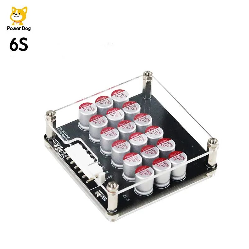 PowerDog активный балансир 6s Li-Ion / LiFePO4/LTO до 5,5а ток балансировки акриловая защита