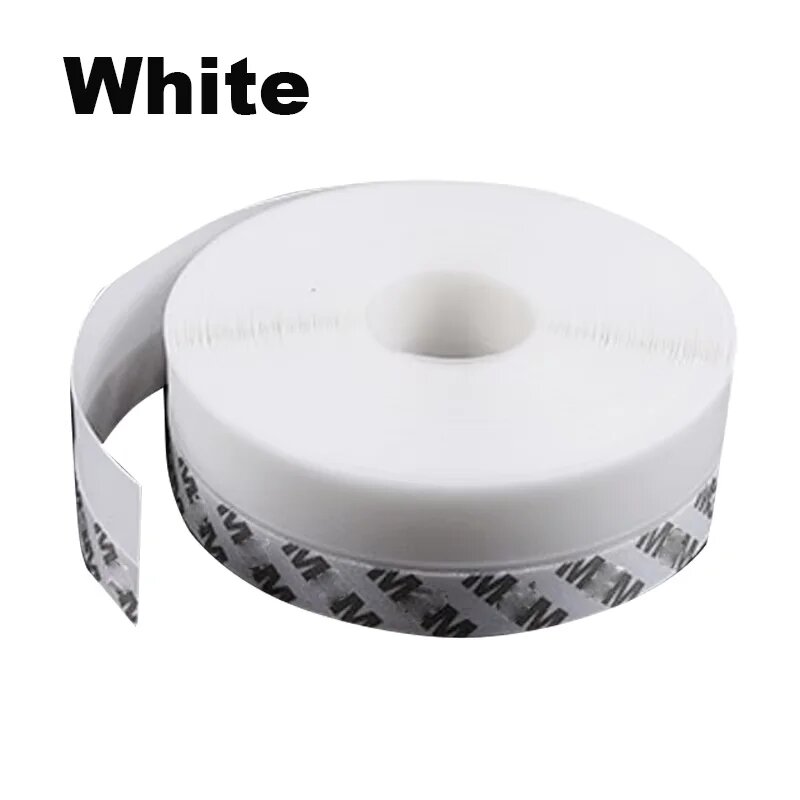 Самоотклеивающаяся силиконовая уплотнительная лента 5 м Белый, Width 35mm 1M, White