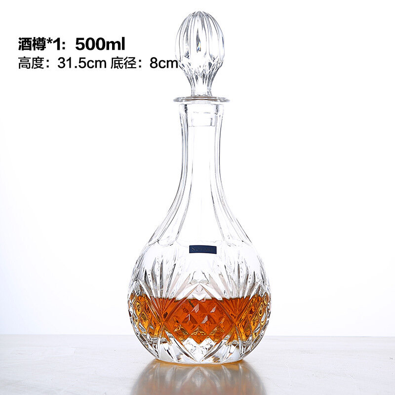 Декантер в европейском стиле, бутылка для ликера из хрустального стекла, домашний диспенсер для виски, винный кувшин с быстрым наливом, винные принадлежности.